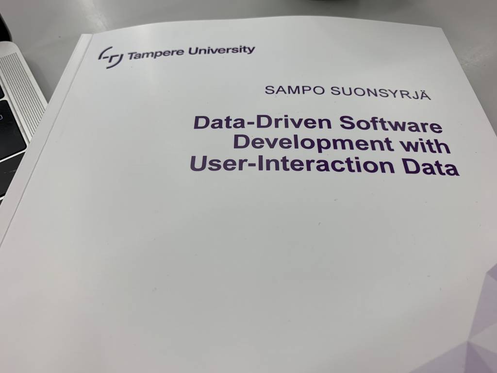 Doctoral Defence Data Driven Software Development With User Interaction Data Computing