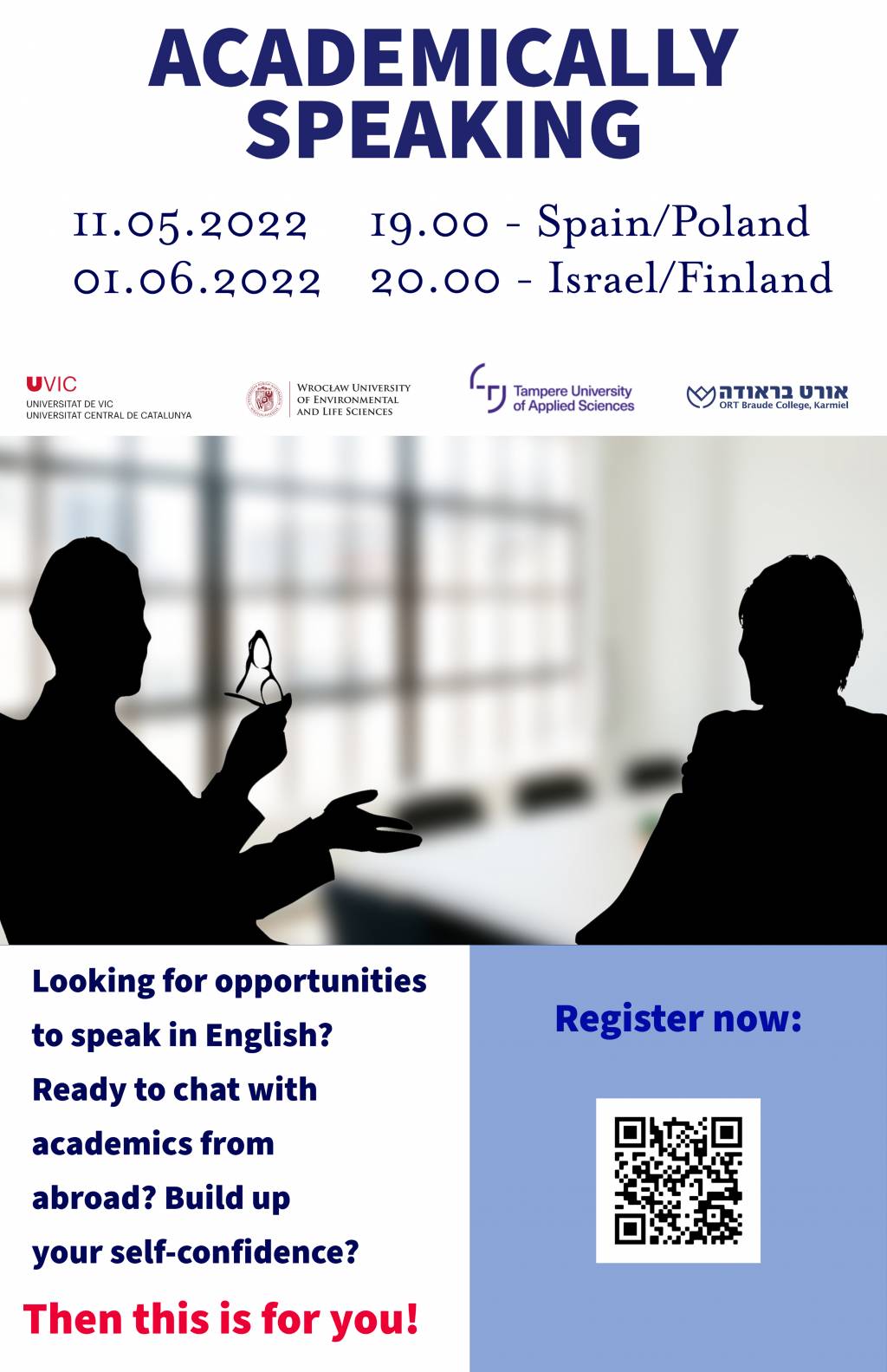 ”Academically Speaking” – Develop your English skills and meet ...