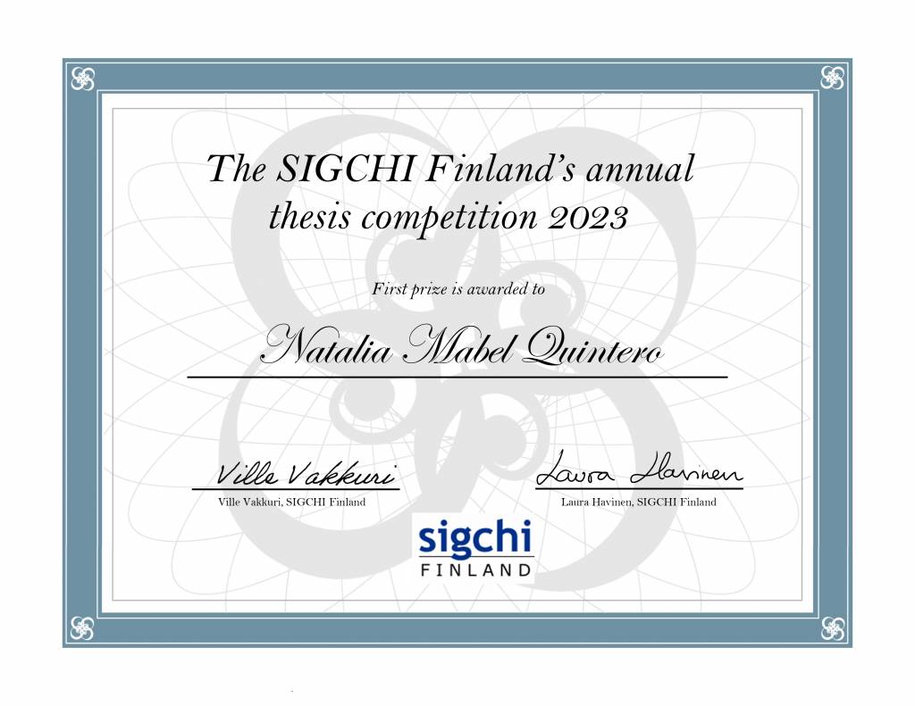 From no thesis topic to the SIGCHI Finland thesis award winner ...